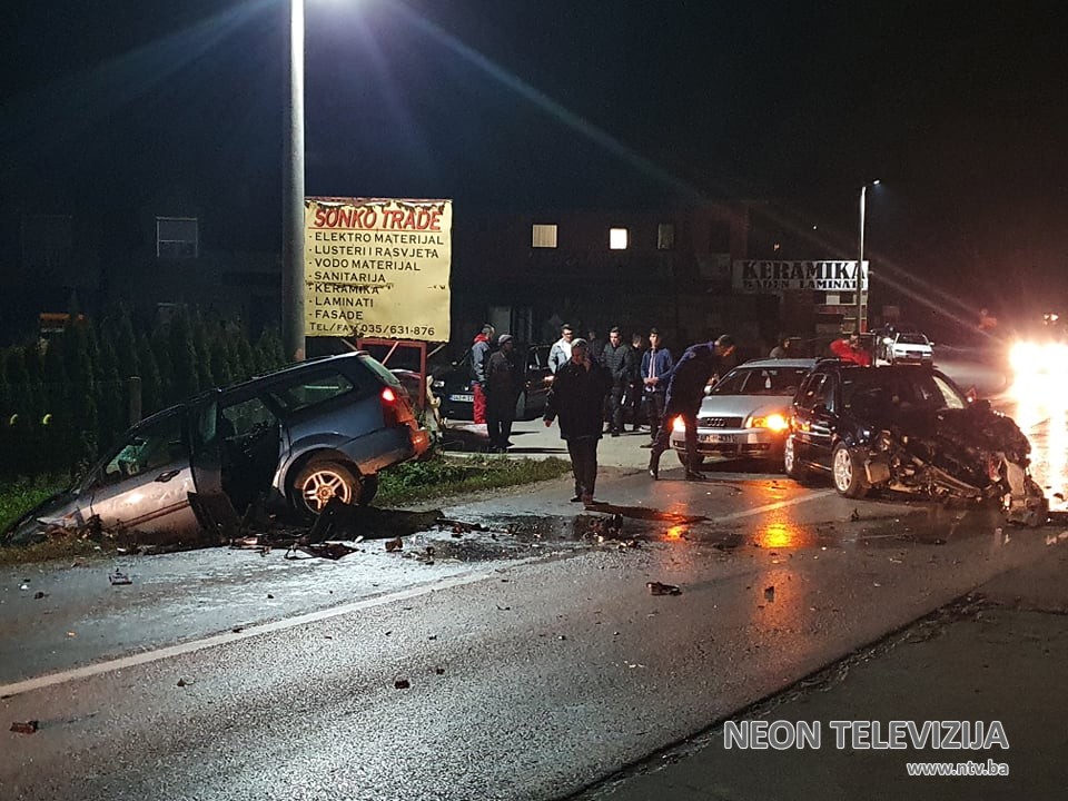 Kalesija: Težak sudar tri vozila – NEON Televizija